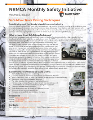 Think First NRMCA Safety | NRMCA